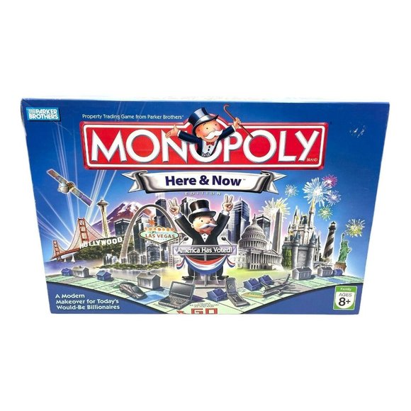 Parker Brothers | Games | Monopoly Here Now Edition 206 Complete Board ...